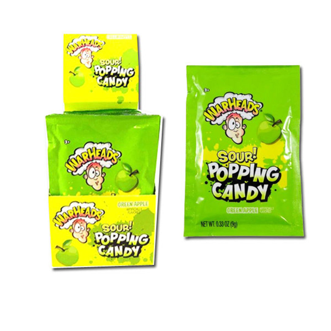 Warheads Sour Popping Candy Green Apple – Sweets n' Such Candy Shop